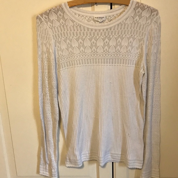 Club Monaco | Sweaters | White Club Monaco Knit Sweater Size Large ...